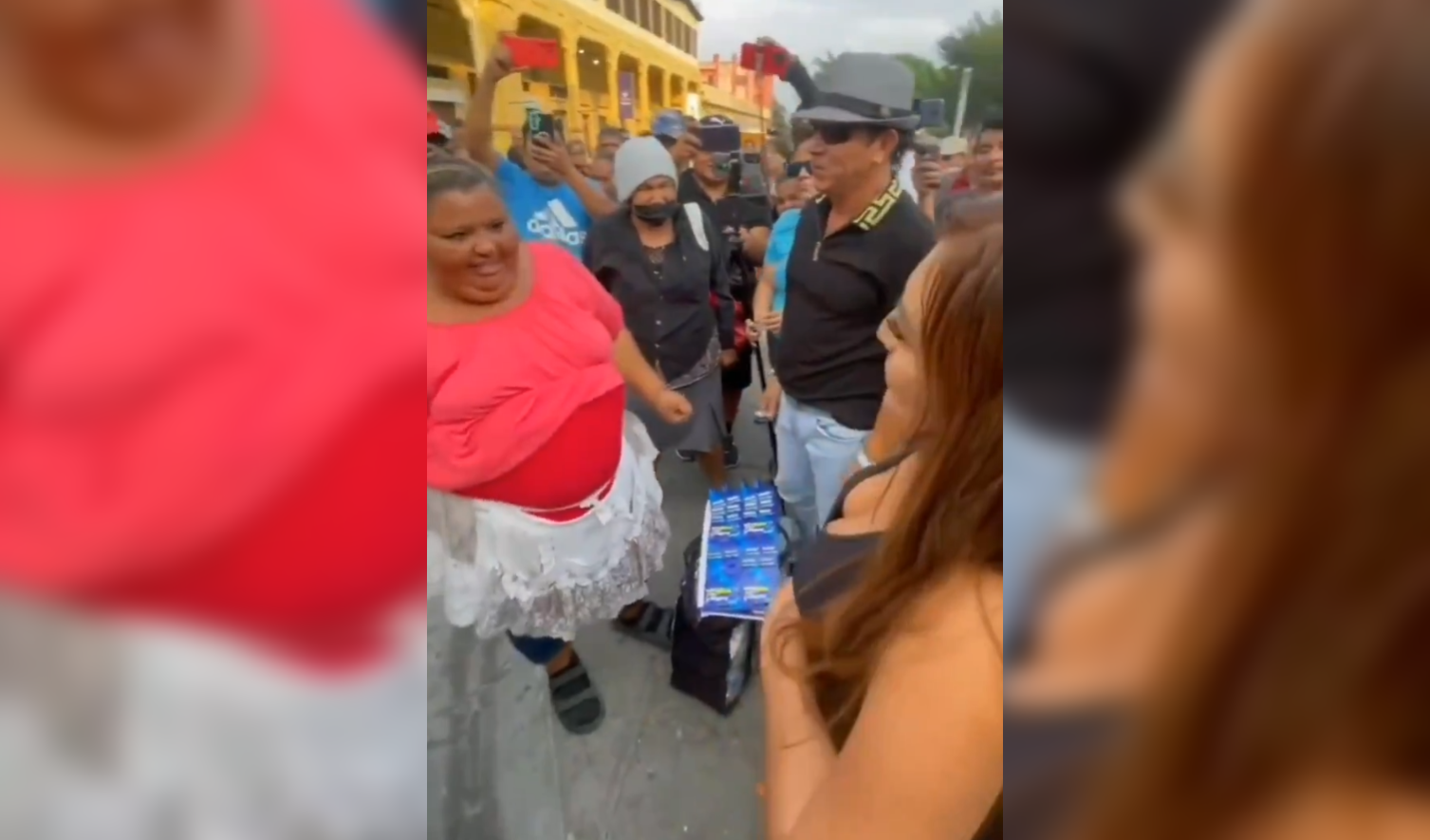 ¡La Prestobarba encaró a Yanira Berríos en el Centro Histórico ...